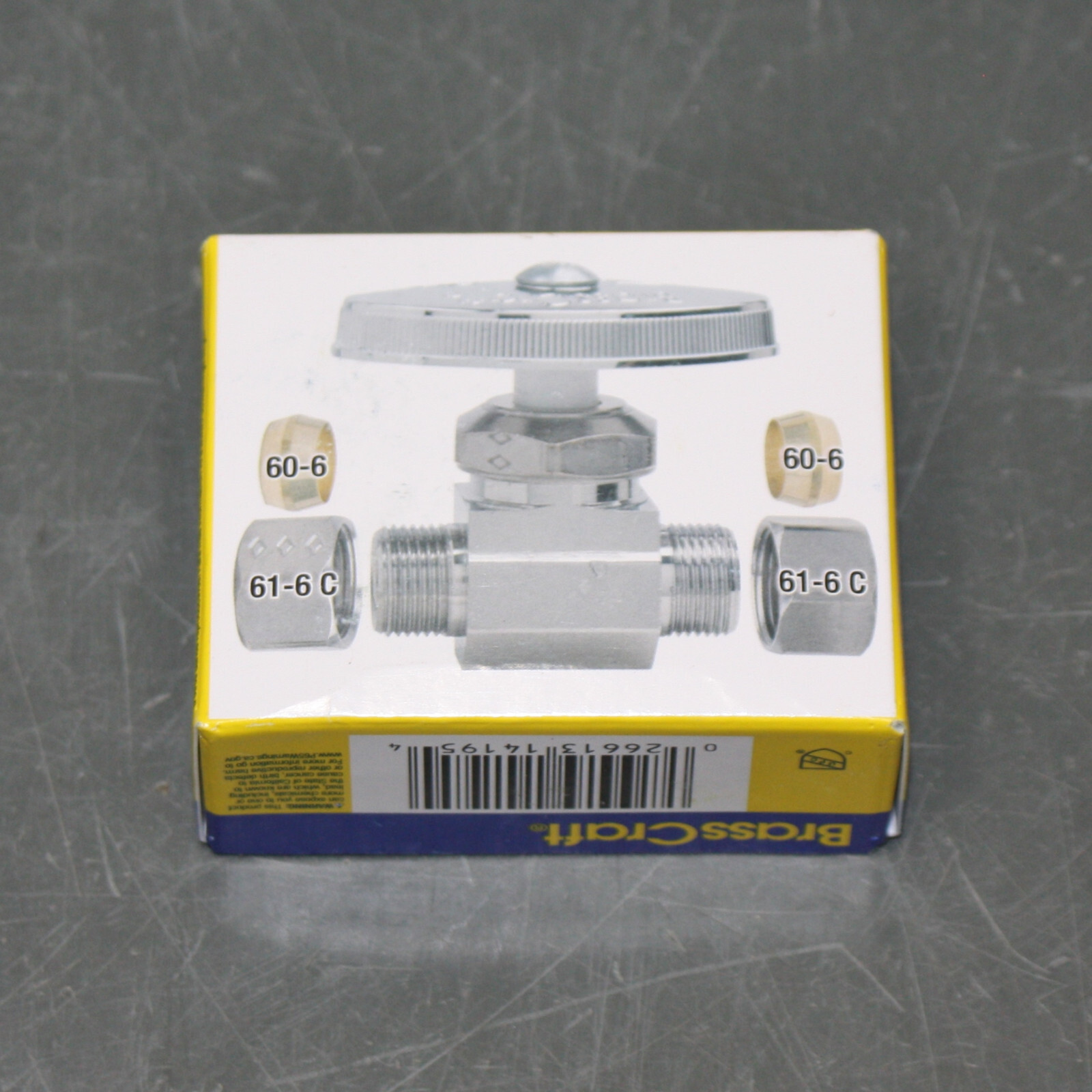 (15) Brasscraft Multi Turn Stop OCR11X C1, 1/4" Nom Comp x 3/8 ...