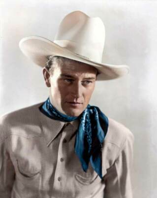 John Wayne 8x10 RARE COLOR Photo 600 | eBay
