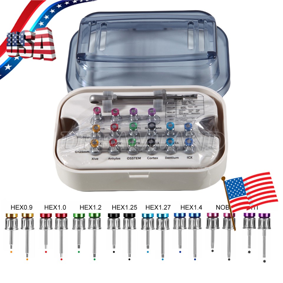 Dental Universal Implant Torque Wrench Driver Kit Prosthetic/Auto ...