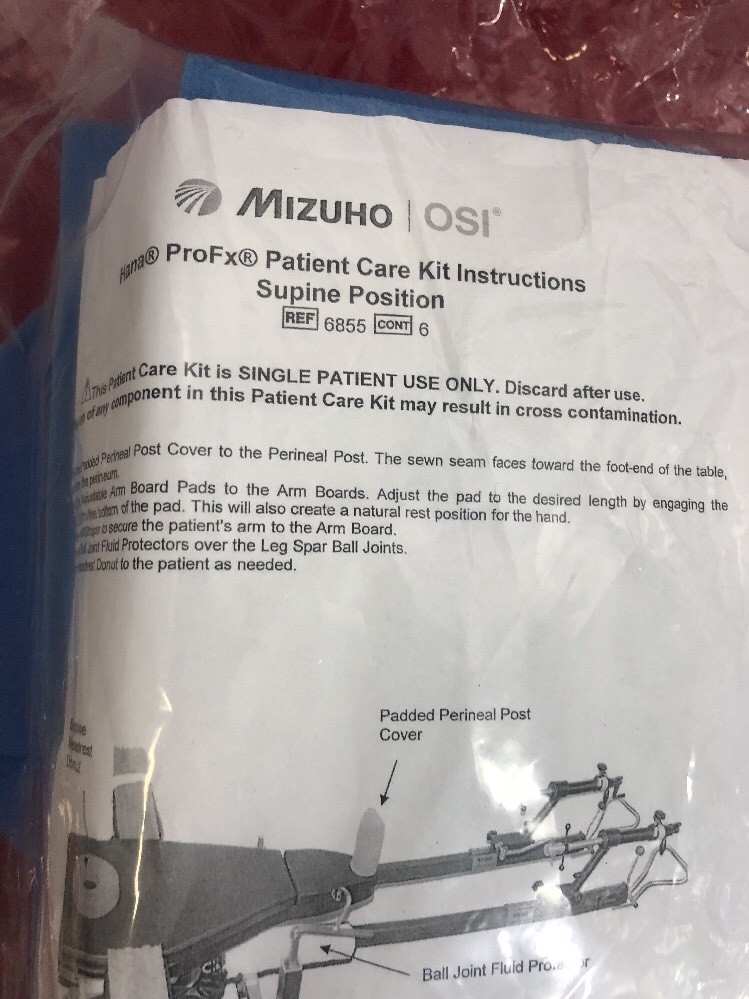 ONE NEW MIZUHO OSI Hana ProFx Patient Care Kit Supine Position Kit REF ...