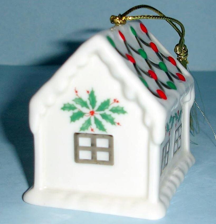 Lenox Holiday Accent Gingerbread House Ornament 896108 New | eBay