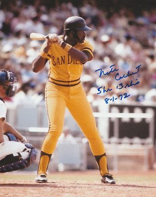 Nate Colbert autographed 8x10 San Diego Padres Yellow #4 Inscribed Free ...