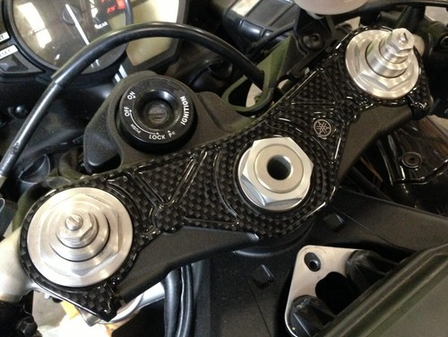 Carbon Fibre Effect Yoke Cover to fit Yamaha YZF R1 2009 - 2011 | eBay