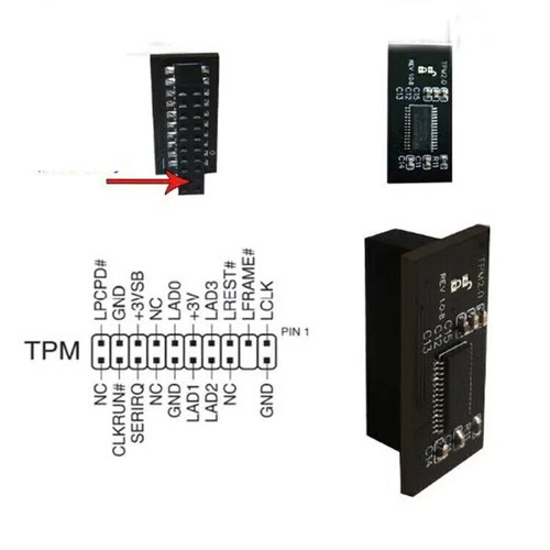 Replacement TPM 2.0 Encryption Security Module LPC M R 2.0 for ASUS | eBay