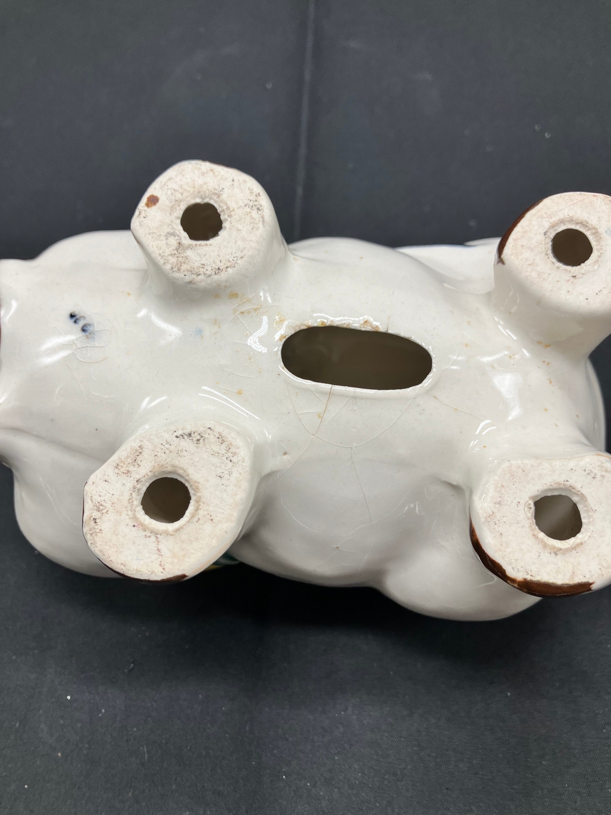 Pig - Vintage Piggy Bank w/Pipe, Hand Painted, Japan | eBay