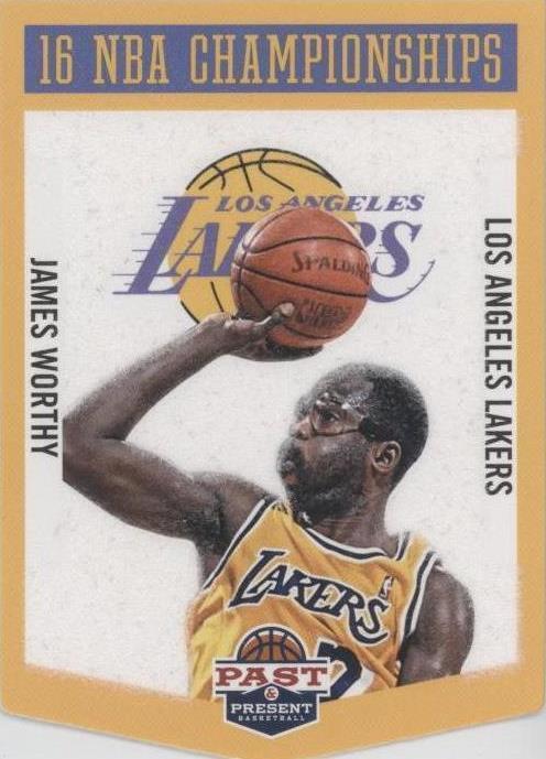2012-13 Panini Past & Present - Winning Touch Banners James Worthy #24 ...