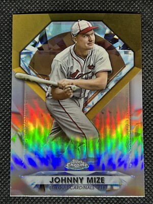 2022 Topps Chrome Update JOHNNY MIZE #DGC-75 DIAMOND GREATS St. Louis ...