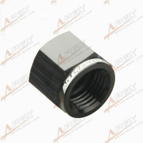 AN6 AN-6 6AN Flare Block Off Cap Fitting Aluminum Alloy Black | eBay ...