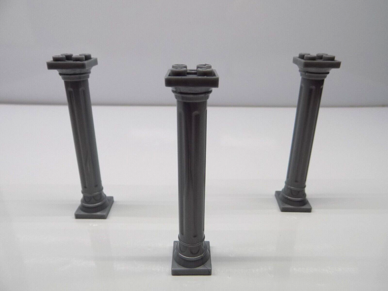 LEGO 3 pc Gray Support Columns Lot {WASHED} | eBay