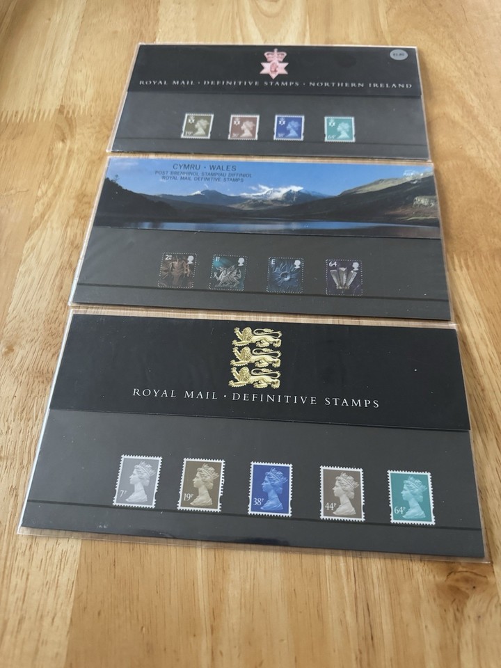30 Royal Mail Definitive Presentation Packs From 1983-2002 Some High ...