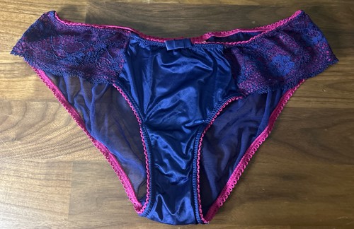 Vintage Victoria Secret Sexy Little Things Silky Lace Pink Cheeky Bow ...