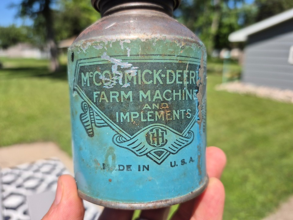 McCormick Deering Farm Machines Oil Can Reardon Bridge Co. Millbrook ...