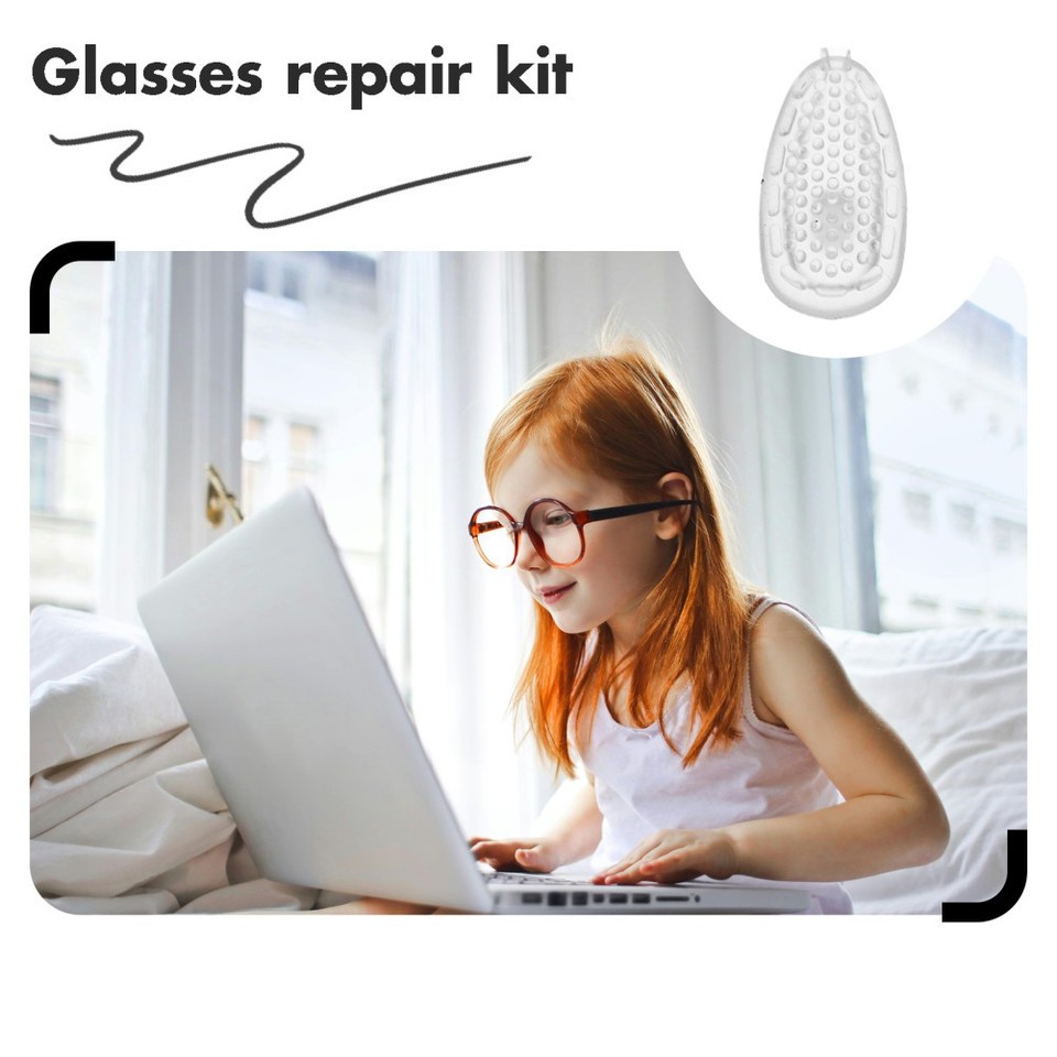 Nose Pad Cover Clear Silicone With Screwdriver And Screws For Eyeglass ...