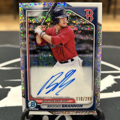 2024 Bowman Chrome Brooks Brannon Auto Speckle Refractor #CPA-BB /299 ...