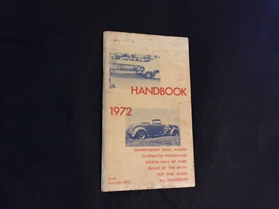 Drag Racing Rule book 1972 Australian Hot Rod nostalgia vintage AHRF ...