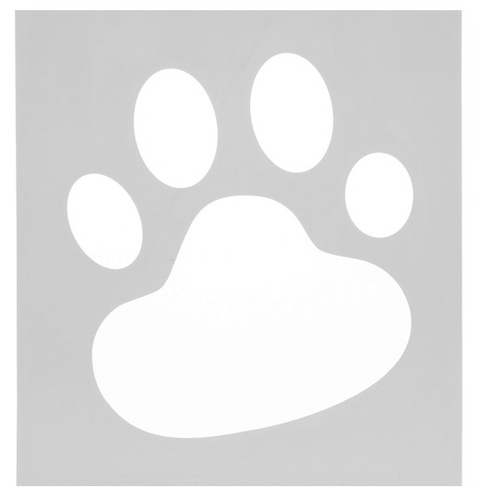 8"x8" Clear Plastic Stencil - Paw Print (SC126) | eBay