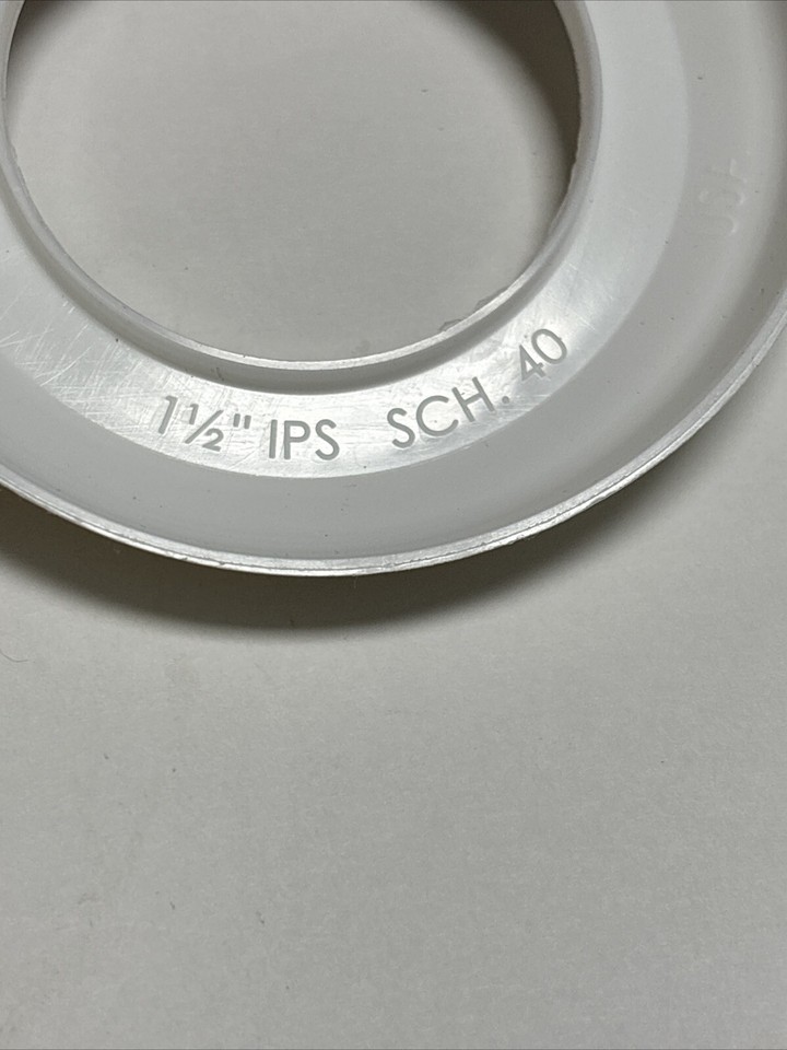 1-1/2” white ips sch 40 escutcheon | eBay