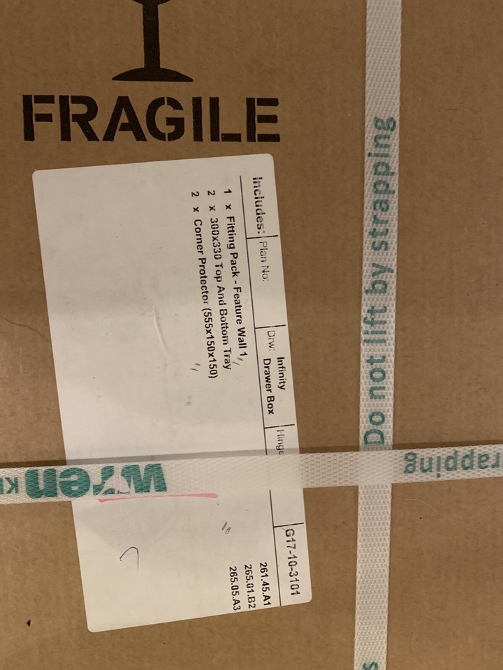 wren kitchens builtin wine rack | eBay