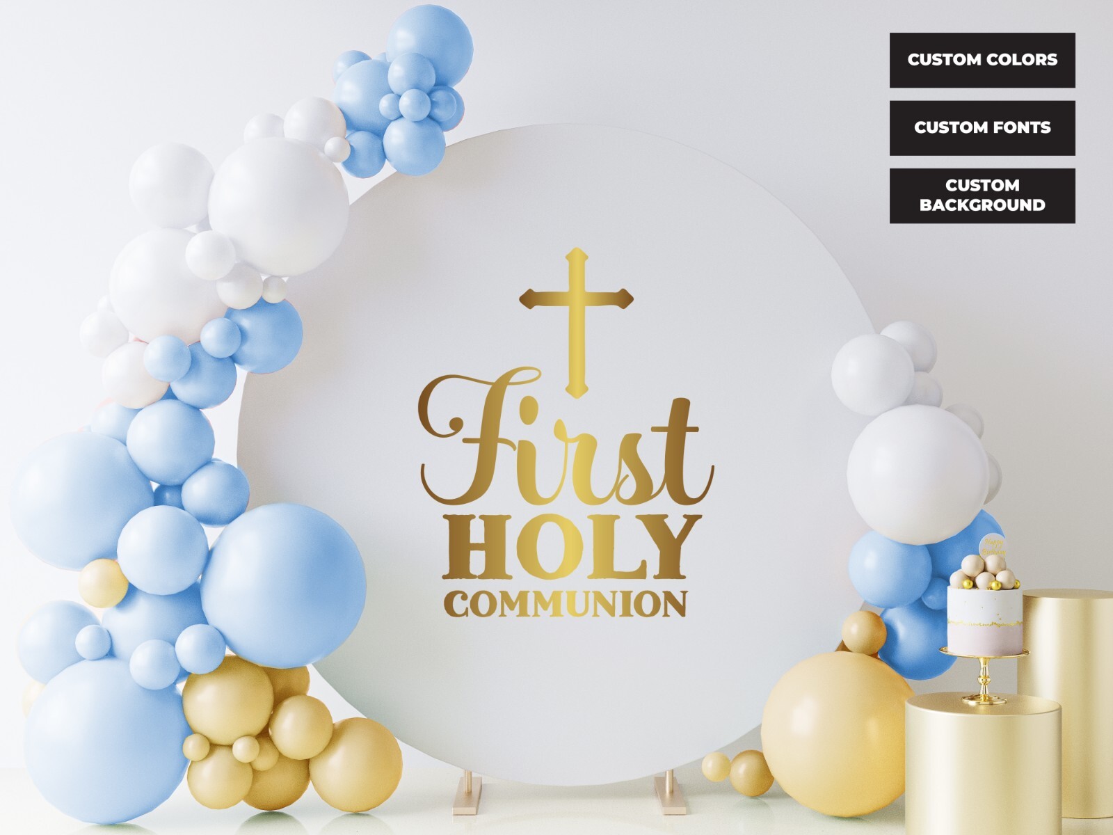 First Holy Communion Backdrop