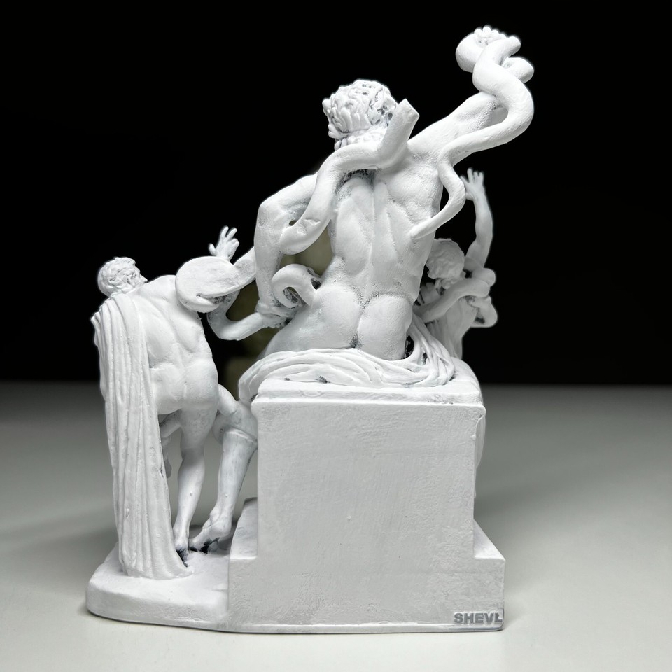 Laocoon Greek Style Sculpture, White Color SHEVL | eBay