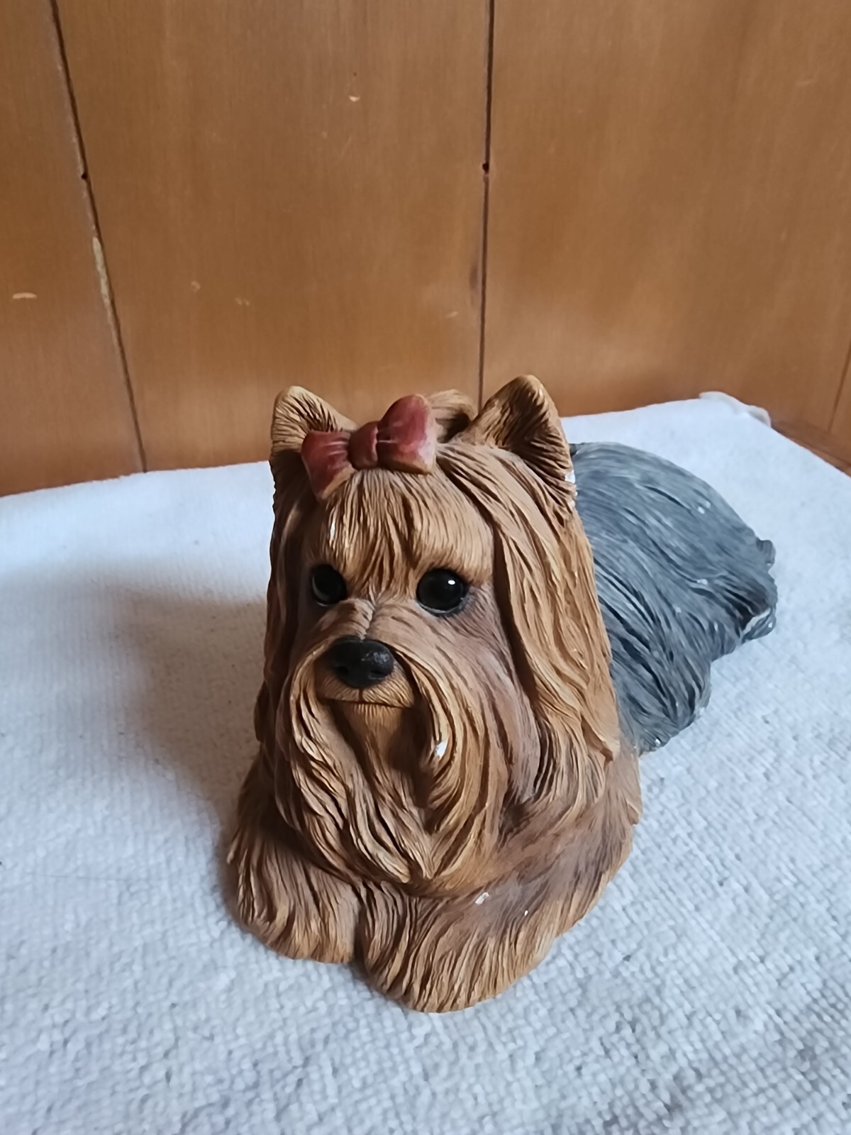1983 Sandicast Brown Yorkshire Terrier Sculpture 155 SIGNED Sandra Brue ...