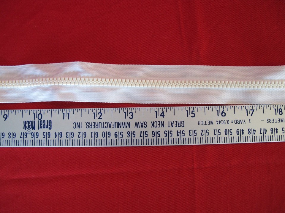 Vintage New Talon Zipper White 42" Heavy Duty Separating HD 42 inches ...