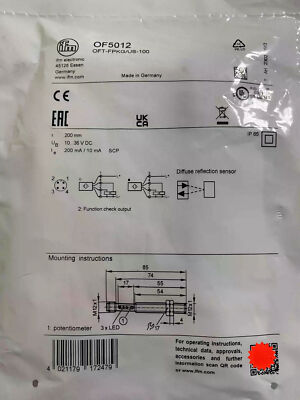 1pcs IFM OF5012 OFT-FPKG/US-100 | eBay
