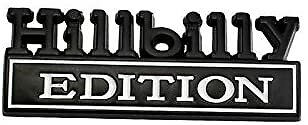 1x Grille Hillbilly EDITION Emblems 3D Metal Badge Decal Nameplate ...