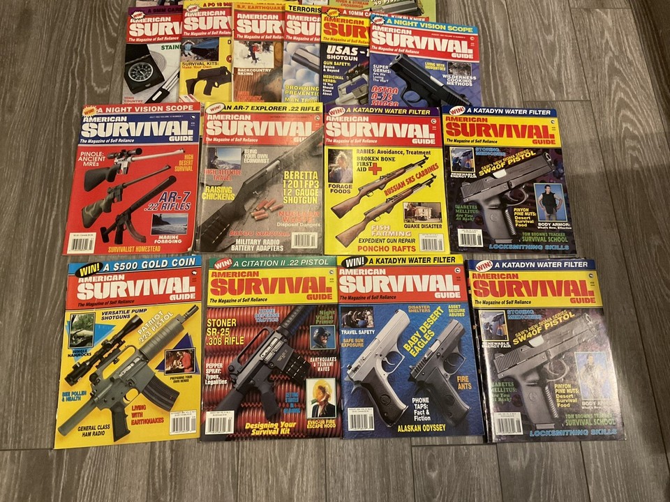 26 Vintage American Survival Magazine Lot From 1990 To 1995 | eBay