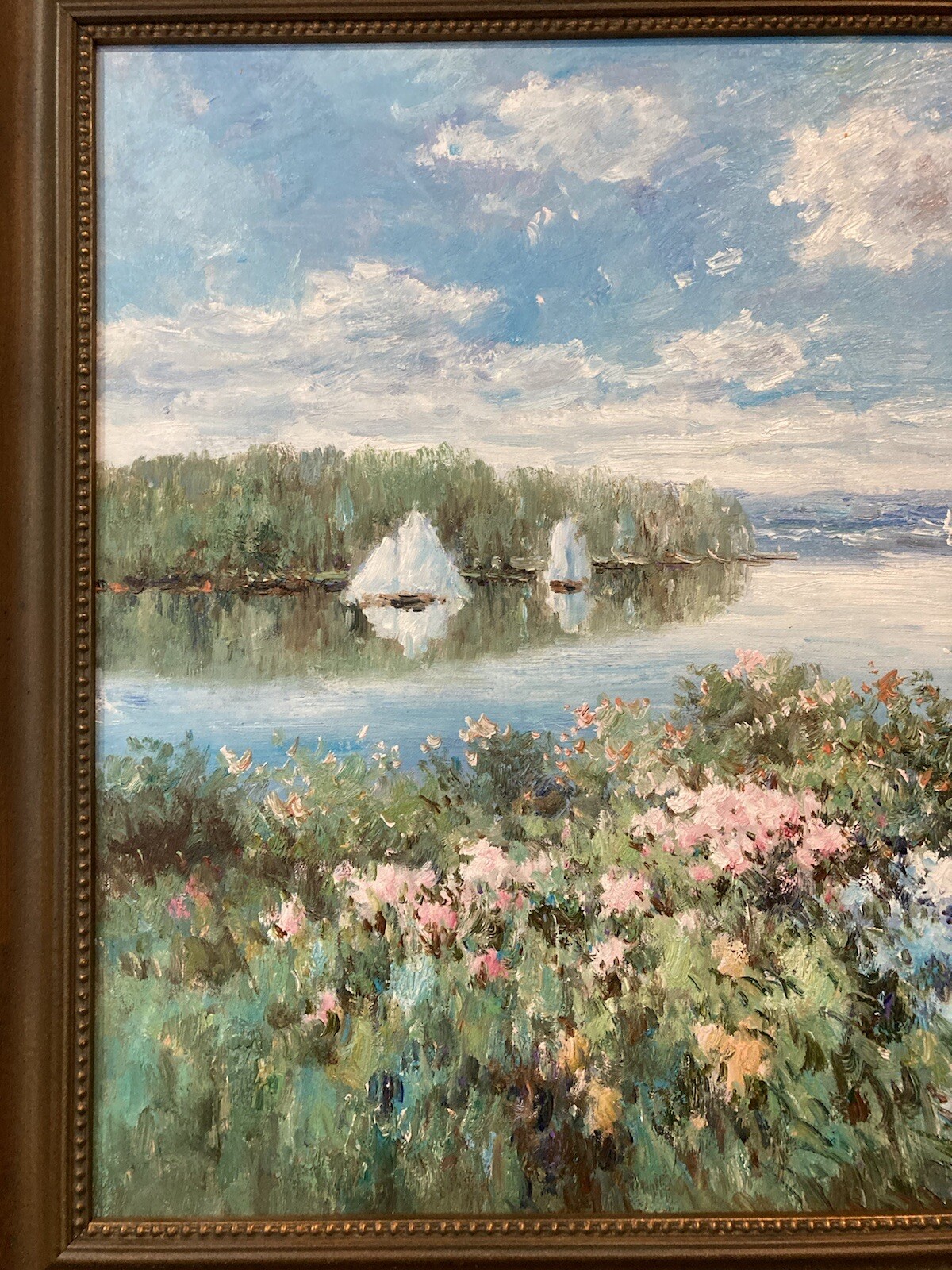 S. Razin Listed Artist Original Oil On Canvas Impressionist Painting ...