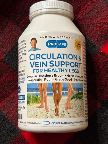 Andrew Lessman Circulation & Vein Support 720 Capsules Exp. 11/30/2027 ...
