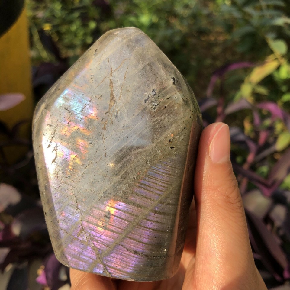 295g Natural Purple Labradorite Freeform Crystal Gemstone ...