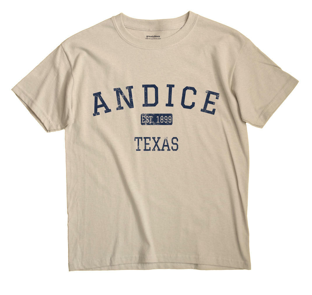 Andice Texas TX T-Shirt EST | eBay