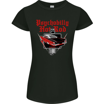 Psychobilly Hot Rod Hotrod Dragster Womens Petite Cut T-Shirt | eBay