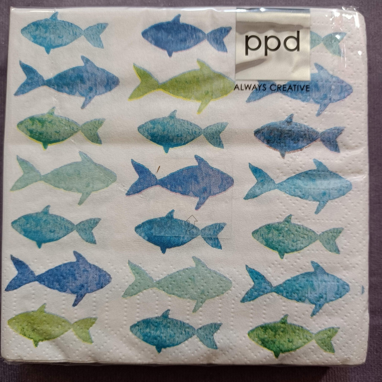 Paper Napkins Aquarell Fishes Ute Krause 20-count 25cm Cocktail ...