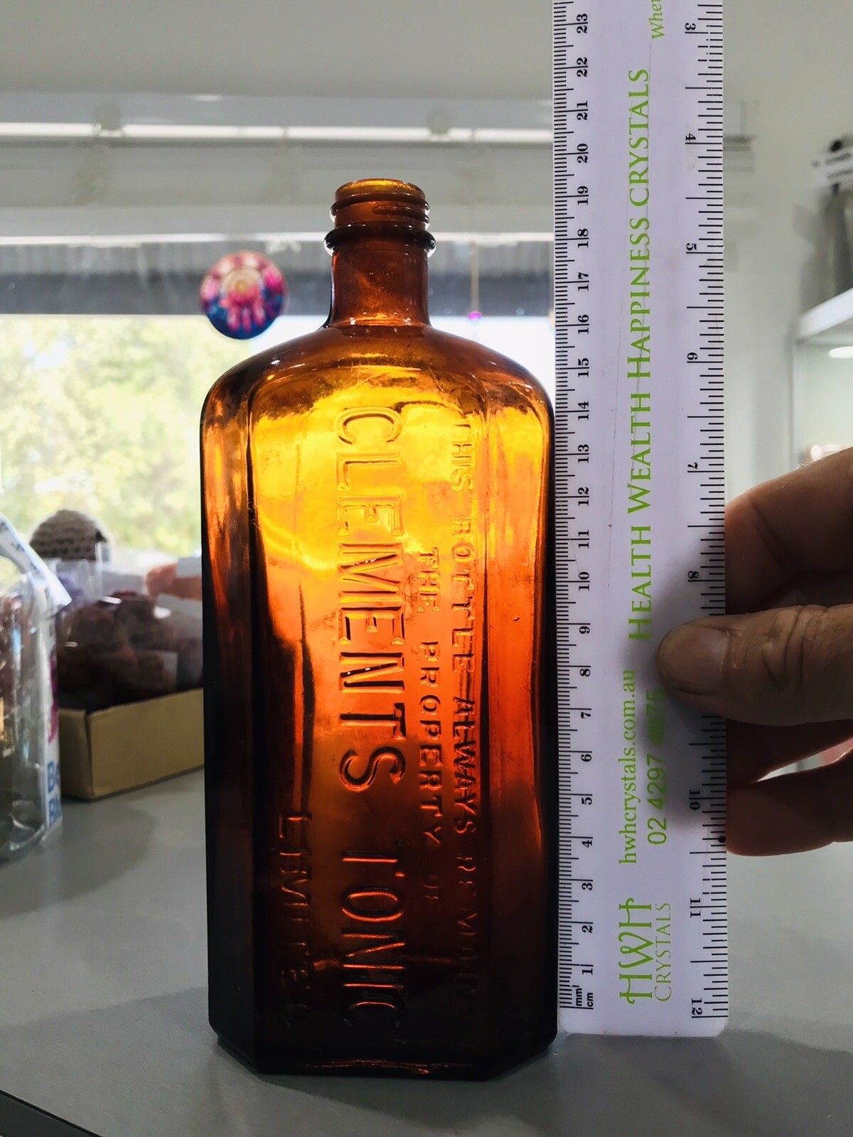 Vintage Amber Brown Clements Tonic Chemist Bottle. Nice Amber Colour ...