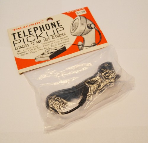 REALISTIC TELEPHONE PICKUP - attach suction cup to ear piece of phone ...