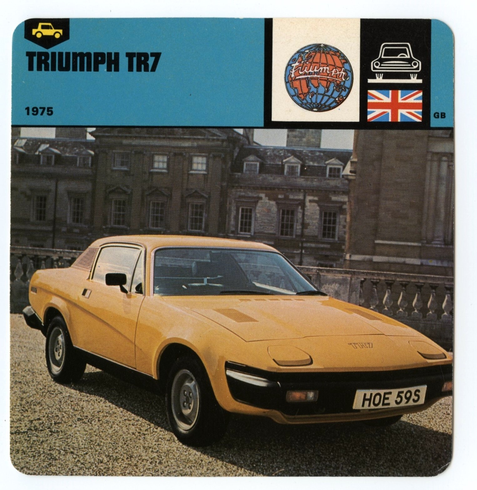 Triumph TR7 - GT / Production Car Edito Service SA Auto Rally Card | eBay