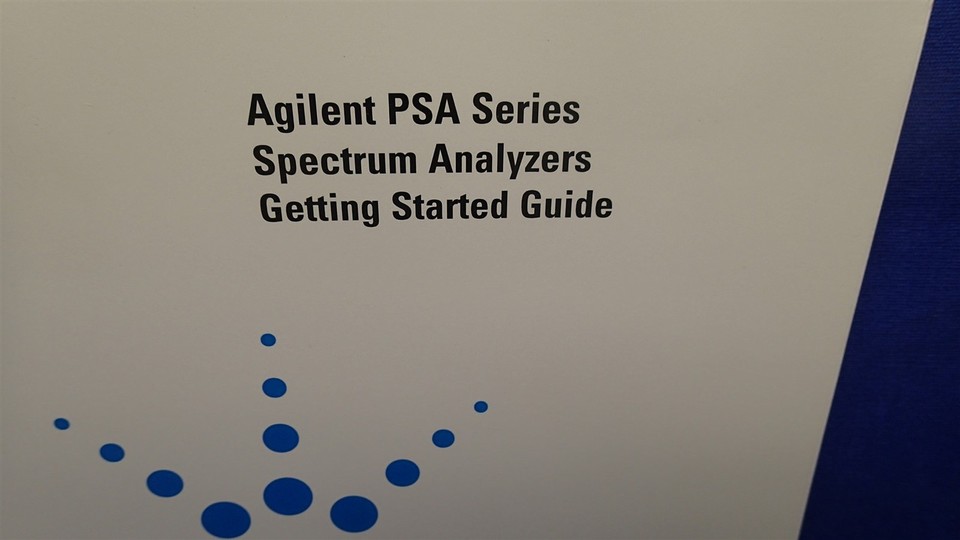 AGILENT PSA SERIES SPECTRUM ANALYZERS GETTING STARTED GUIDE | eBay