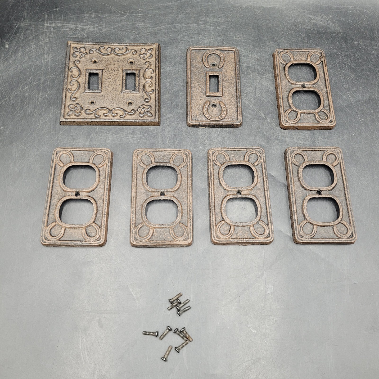 Vintage Cast Iron Light Switch Cover Outlet Covers (Lot of 7) | eBay