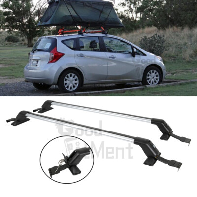 For Nissan Versa 43.3" Silver Top Roof Rack Cross Bar Luggage Cargo ...