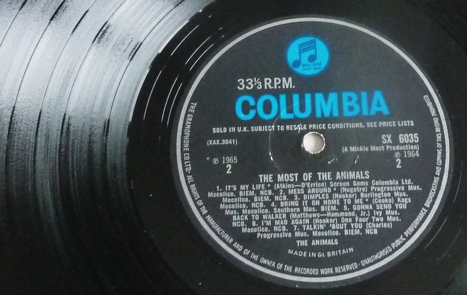 RARE~EXCELLENT~THE MOST OF THE ANIMALS~1st UK MONO PRESS~1965 EMI LP~R&B ROCK | eBay UK