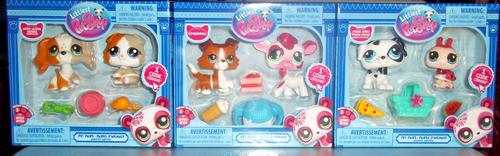 LITTLEST PET SHOP LOT OF 3#150 COW #151 COLLIE #152 SCOTTISH FOLD ...