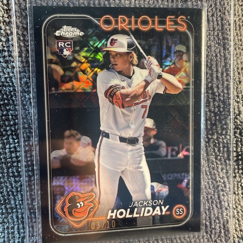 2024 Topps Chrome Logofractor - Jackson Holliday #88 (RC) Black /10 ...