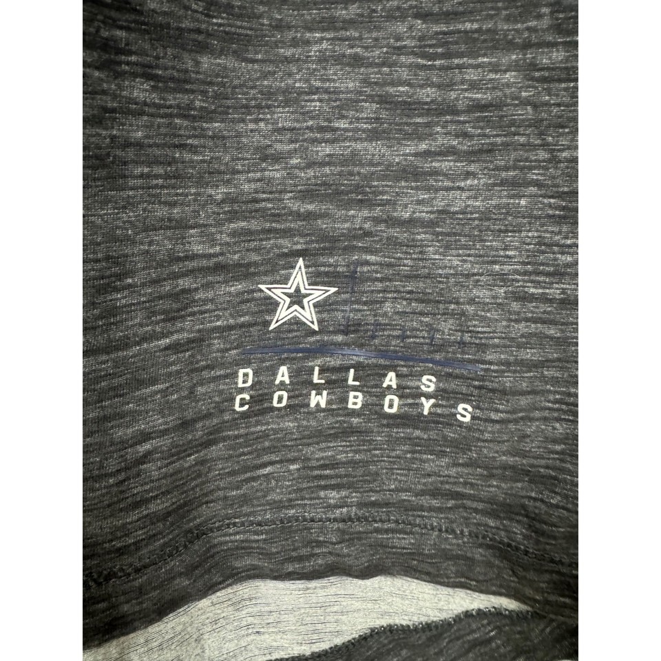 Nike Dallas Cowboys Dri Fit Long Sleeve Hoodie Tee Men's M NFL Gray ...
