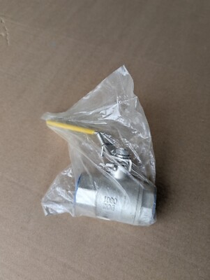 Warren 1" 316 SS Full Port Ball Valve FIG 1022c w/Locking Handle 1000 ...