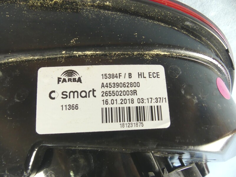 ⭐️ Orig smart 453 fortwo Cabrio Coupe forfour LED Rückleuchte rechts ...