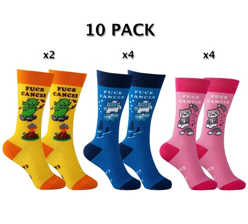 Cancer Gift Care Package 10 Socks Breast Awareness Prostate Colon ...