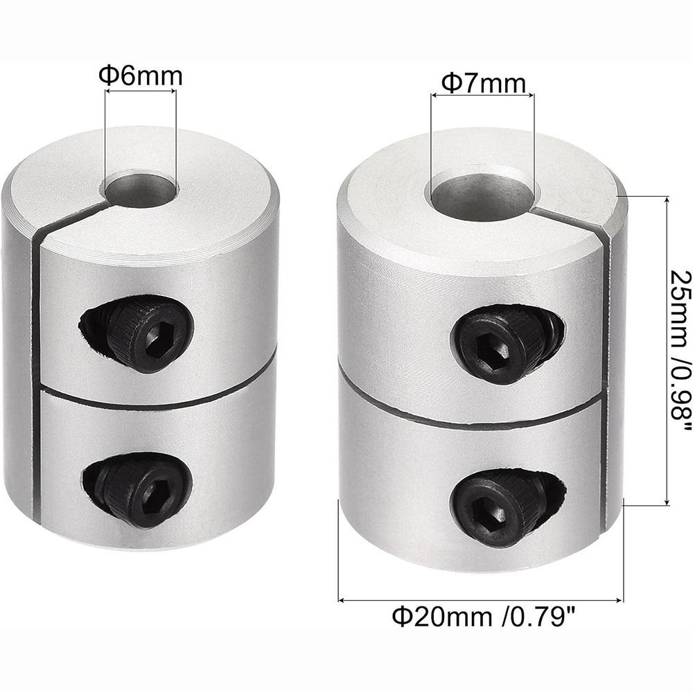 25mmx20mm Joint Motor Connector Shaft Coupling CNC Machine DIY Encoder ...