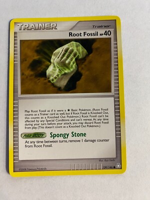 Root Fossil 139/146 Pokemon Legends Awakened Unlimited NM/MT 2008 box ...